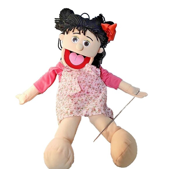 Silly Puppets | Toys | 25 Susie Peach Girl Full Body Ventriloquist ...